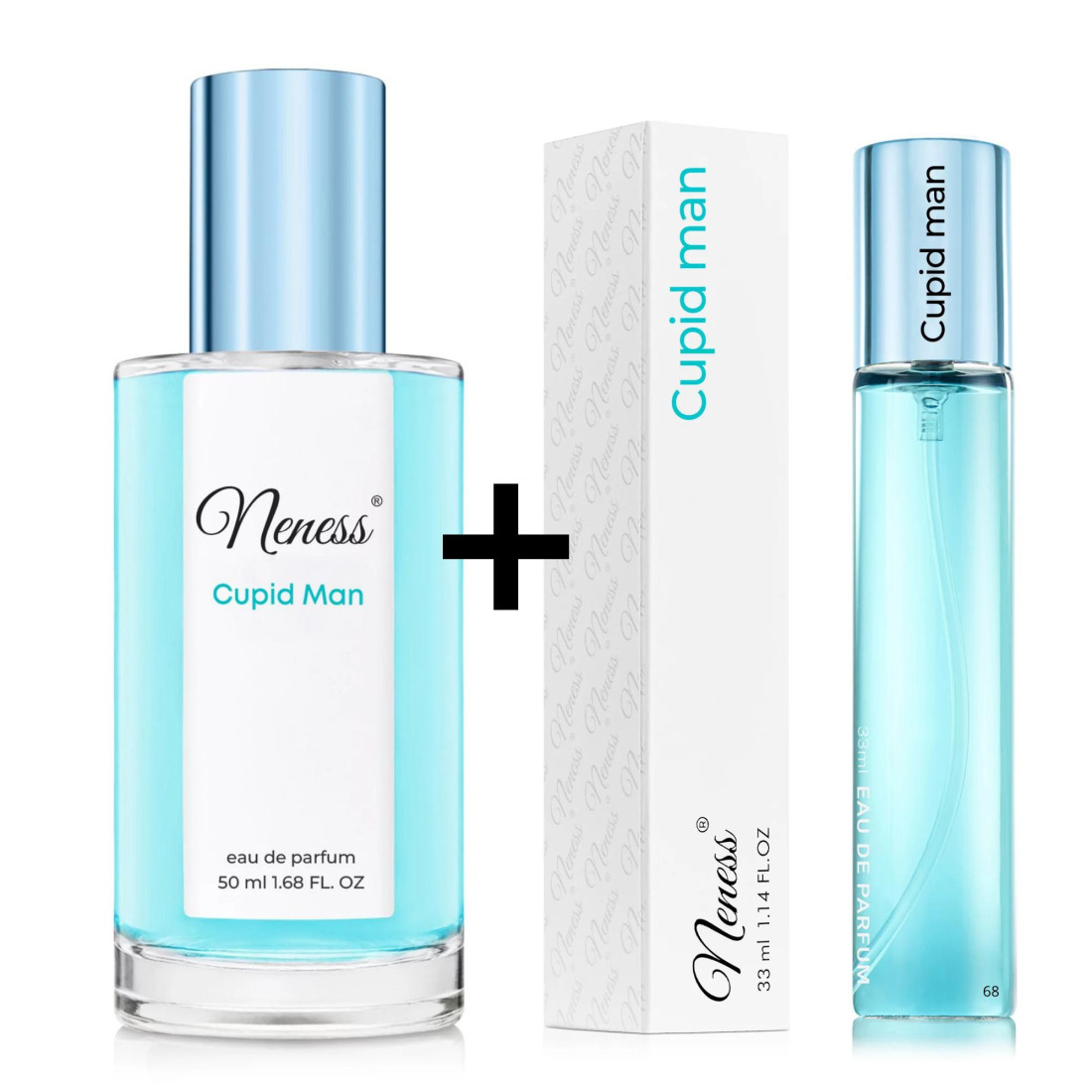 N192. Neness Cupid Man Zestaw 50ml + 33ml | Podobne nuty: Versace Eros ...